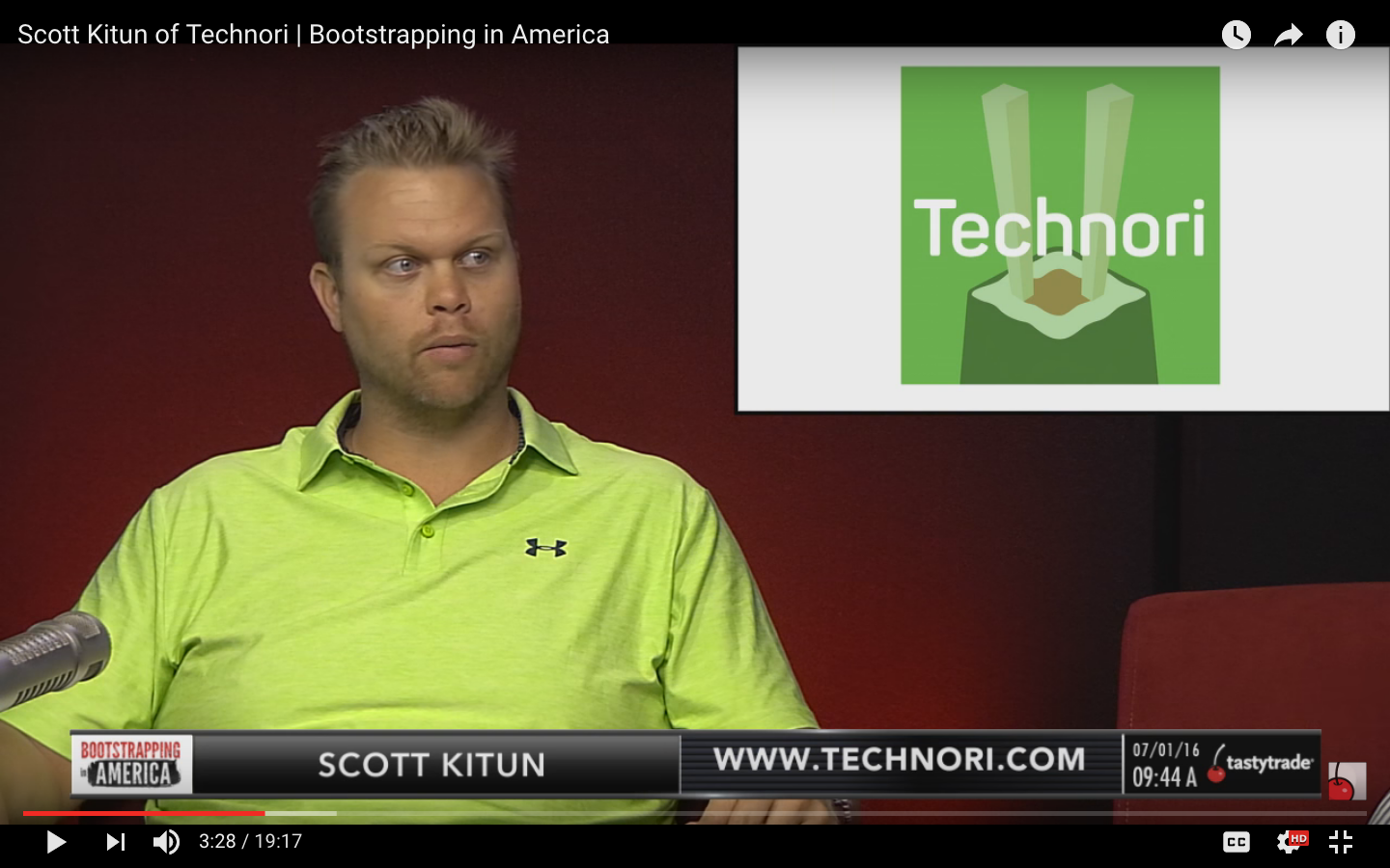 Technori CEO Scott Kitun on Tastytrade