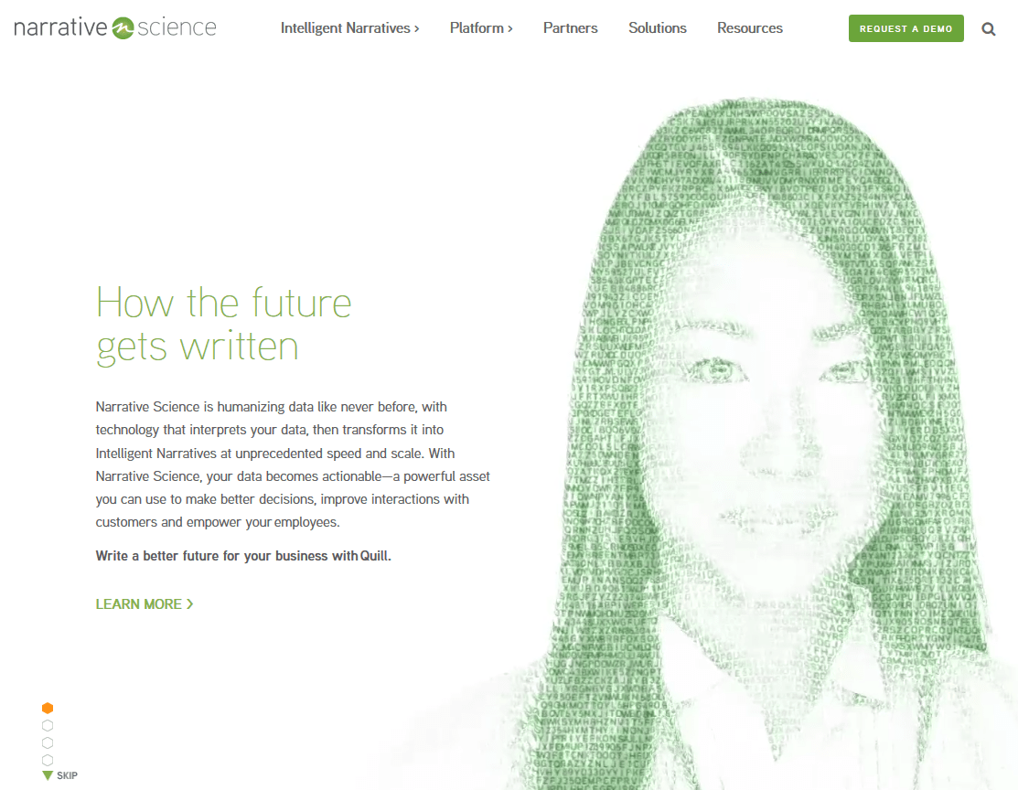 Narrative Science is writing the future with AI